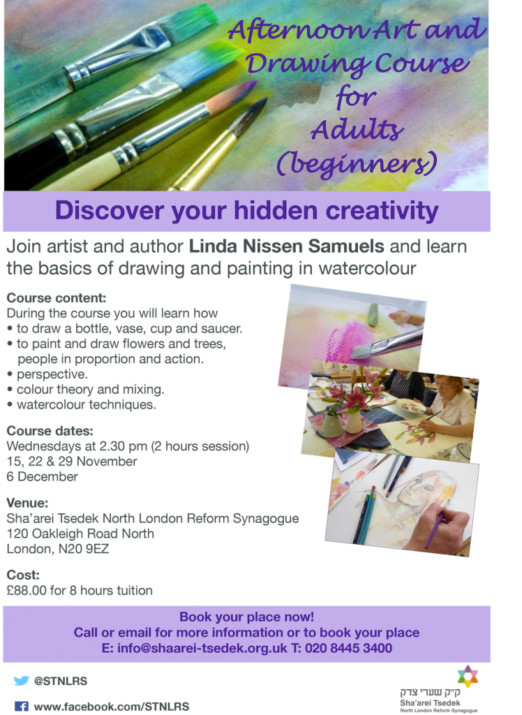 Afternoon Art and Drawing Course for Adults (beginners) - shaarei-tsedek